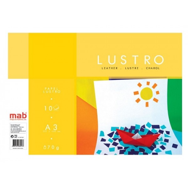 caderno papel lustro a3