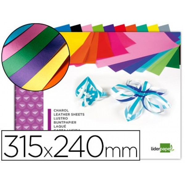 bloco papel lustro 10 folhas