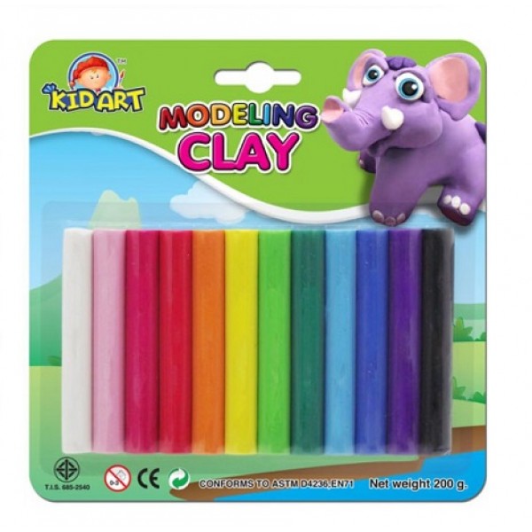 Plasticina 12 cores